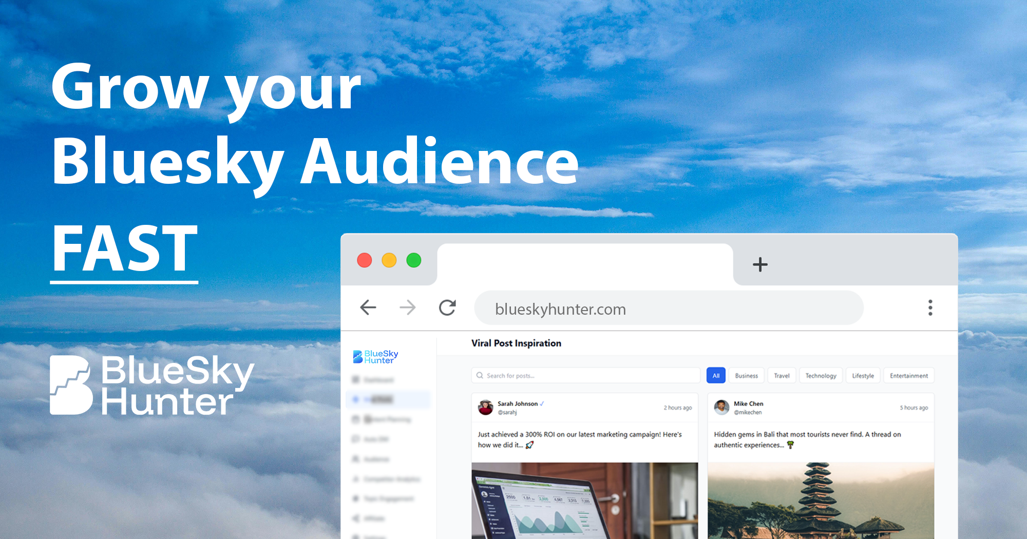 Bluesky Analytics | Track Engagement, Posts & Growth